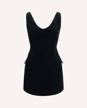 Max Mara Tefrite Structured V-neck Dress Feale