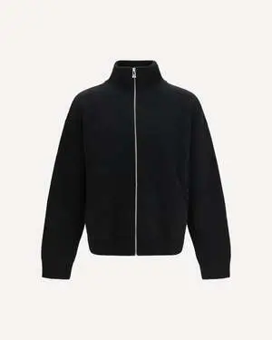 Axel Arigato Core Wool Zip-up Sweater Ale - Black