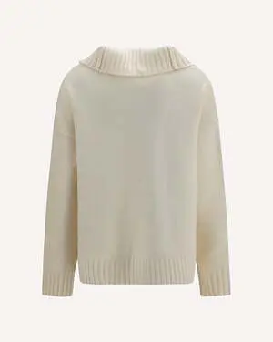 Max Mara Crasso Oversized Cashmere Sweater Femae - Cream
