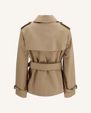 Burberry Lakefield Short Trench Coat - Beige