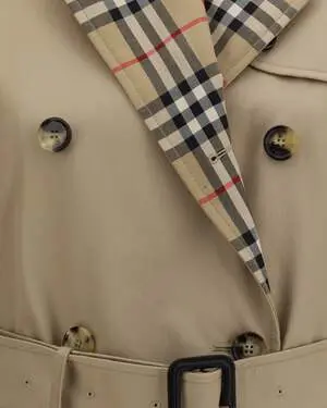 Burberry Lakefield Short Trench Coat - Beige