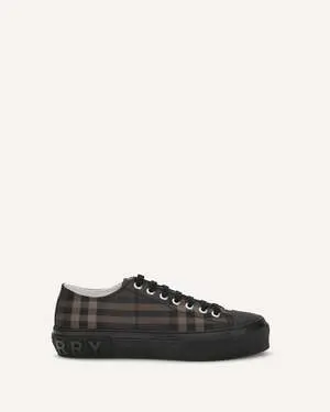 Burberry Jack Check Nylon-blend Sneakers - Brown
