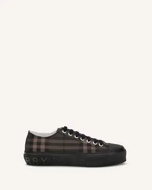 Burberry Jack Check Nylon-blend Sneakers - Brown