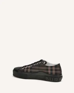 Burberry Jack Check Nylon-blend Sneakers - Brown