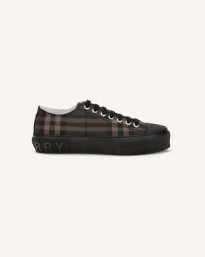 Burberry Jack Check Nylon-blend Sneakers - Brown