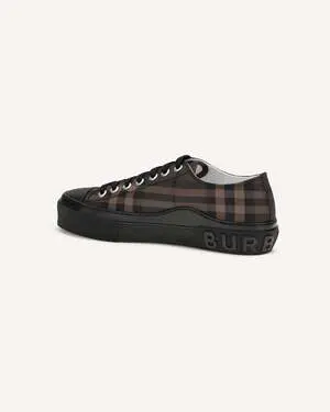 Burberry Jack Check Nylon-blend Sneakers - Brown