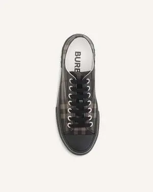 Burberry Jack Check Nylon-blend Sneakers - Brown