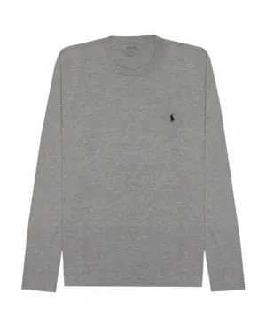 Polo Ralph Lauren Logo Embroidered Crewneck Sweater - Gray