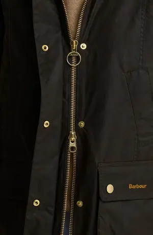 Barbour Icons Tartan Collar Modern Beadnell Wax Jacket