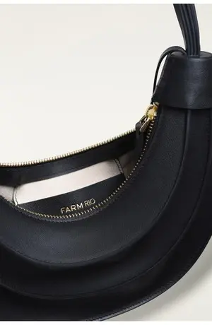 Farm Rio Small Leather Banana Crossbody Bag