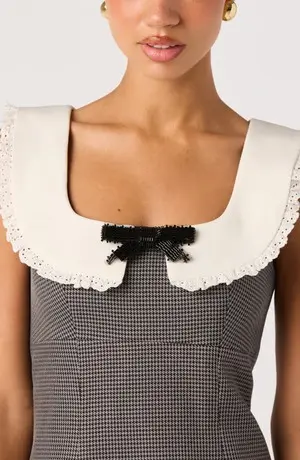 Astr The Label Betha Check Minidress
