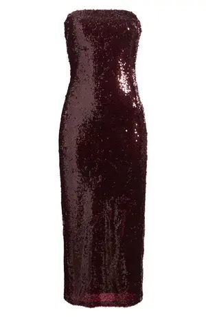 Lulus Hallie Sequin Strapless Gown