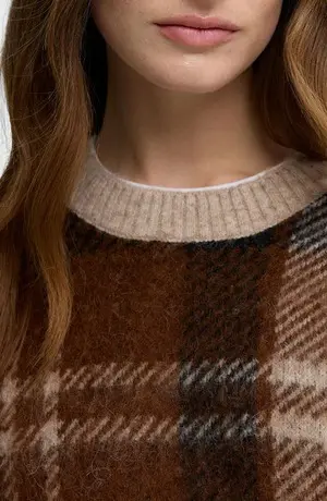 Barbour Glendyn Plaid Crewneck Sweater