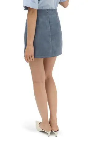 M&s Faux Suede Miniskirt
