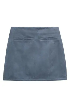 M&s Faux Suede Miniskirt