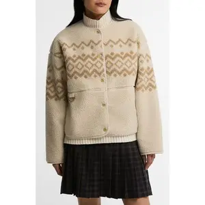 Barbour Ferrisdale Fleece Jacket - Ivory Multi