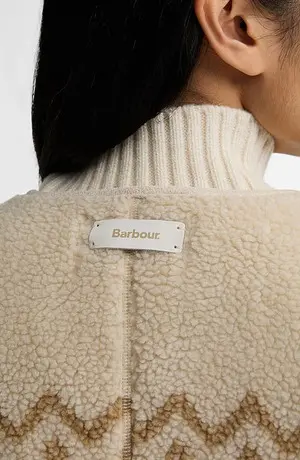 Barbour Ferrisdale Fleece Jacket - Ivory Multi