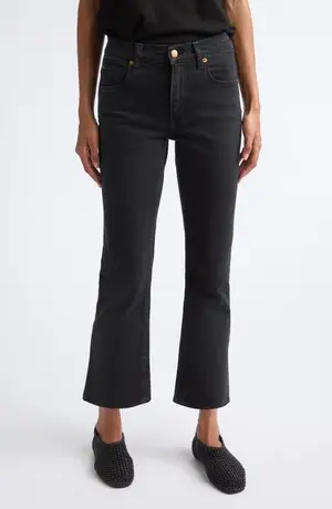 JAMIE HALLER The Rooney Mid Crop Kick Flare Jeans