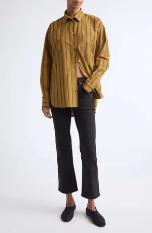 JAMIE HALLER The Rooney Mid Crop Kick Flare Jeans