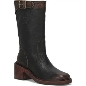 THE FRYE COMPANY Kate Moto Mid Leather Boot - Brown