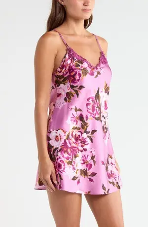 IN BLOOM BY JONQUIL Marina Stretch Satin Chemise