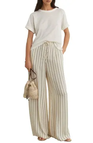 REISS Esme Raffia Effect Mini Crossbody Bag