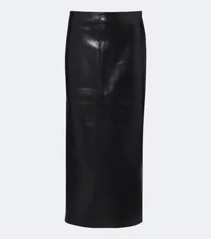 AGOLDE Hikson Leather-blend Pencil Skirt