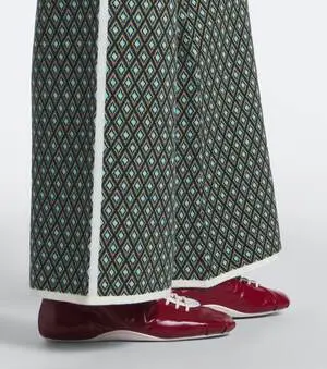 The Upside Viva Juniper Cotton-blend Wide-leg Pants