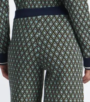 The Upside Viva Juniper Cotton-blend Wide-leg Pants