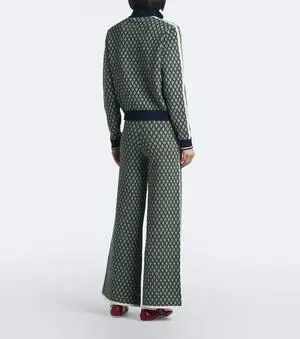 The Upside Viva Juniper Cotton-blend Wide-leg Pants