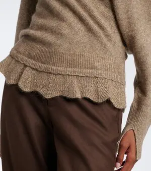 XU ZHI Ruffled Asymmetric Sweater