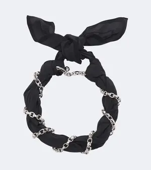 TOTÊME Chain-detail Silk Scarf