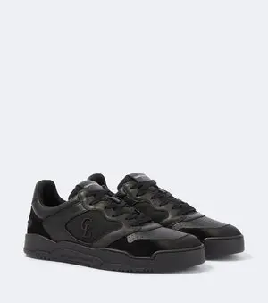 CHRISTIAN LOUBOUTIN Bsktball 1 Retro Leather Sneakers - Black