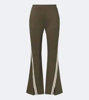 The Upside Petra Jersey Flared Pants - Green