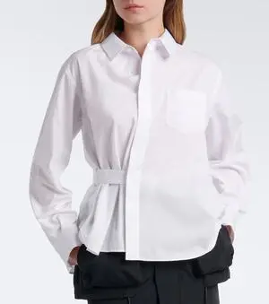 Sacai Cotton-blend Poplin Shirt
