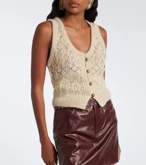 XU ZHI Open-knit Sweater Vest