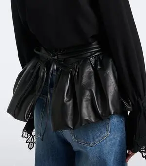 Chloé Pleated Leather Belt