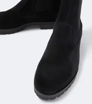 CHRISTIAN LOUBOUTIN Cavernos Suede Chelsea Boots