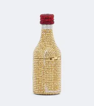Judith Leiber Bottle Ginger Shot Mini Embellished Clutch