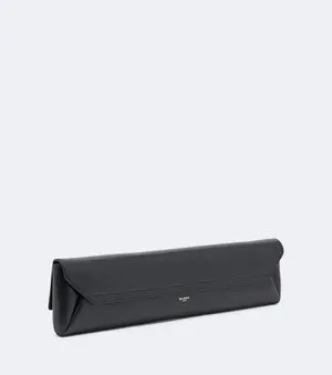 Balmain Small Leather Clutch