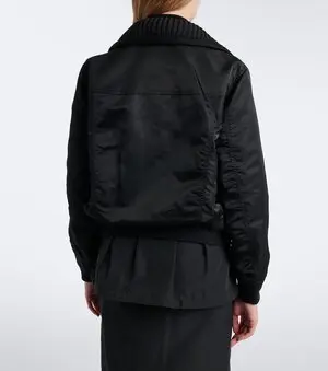Sacai Wool-trimmed Blouson Jacket