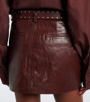 XU ZHI Belted Miniskirt