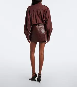XU ZHI Belted Miniskirt