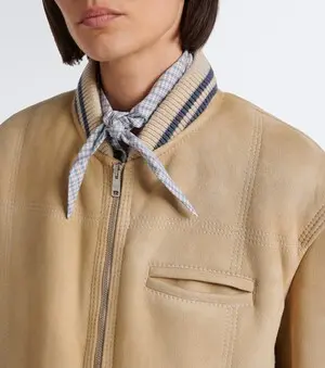 Prada Wool-trimmed Shearling Bomber Jacket