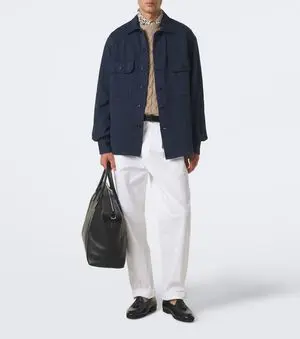 Ralph Lauren Purple Label Cotton And Linen Shirt
