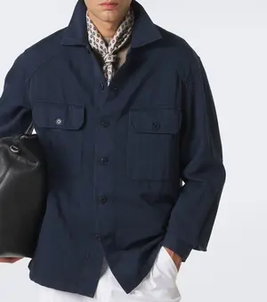 Ralph Lauren Purple Label Cotton And Linen Shirt