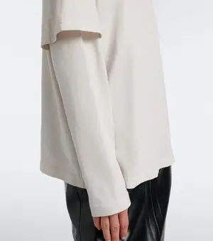 AGOLDE Lois Layered Cotton Jersey T-shirt