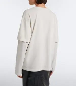 AGOLDE Lois Layered Cotton Jersey T-shirt