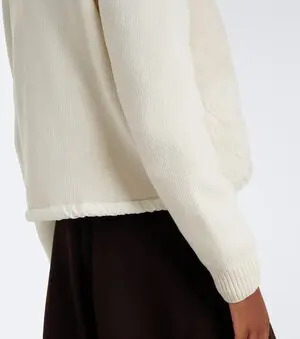 Moncler Wool And Cashmere Down Padded Cardigan