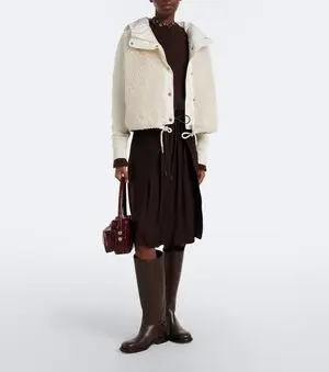 Moncler Wool And Cashmere Down Padded Cardigan